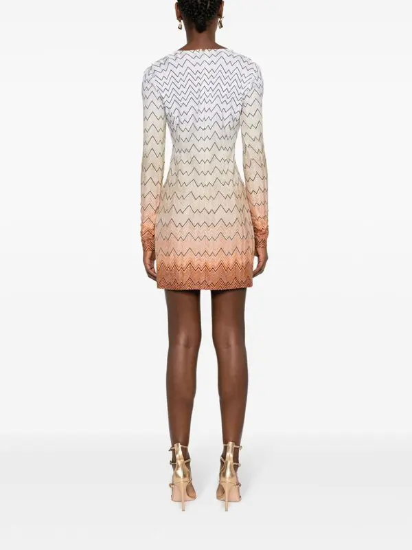 Missoni Zigzag Intarsia-knit Minidress