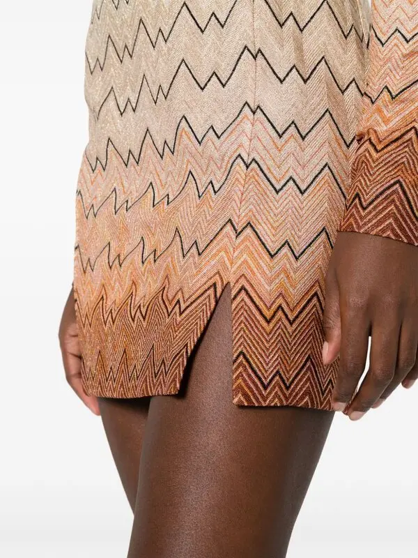 Missoni Zigzag Intarsia-knit Minidress