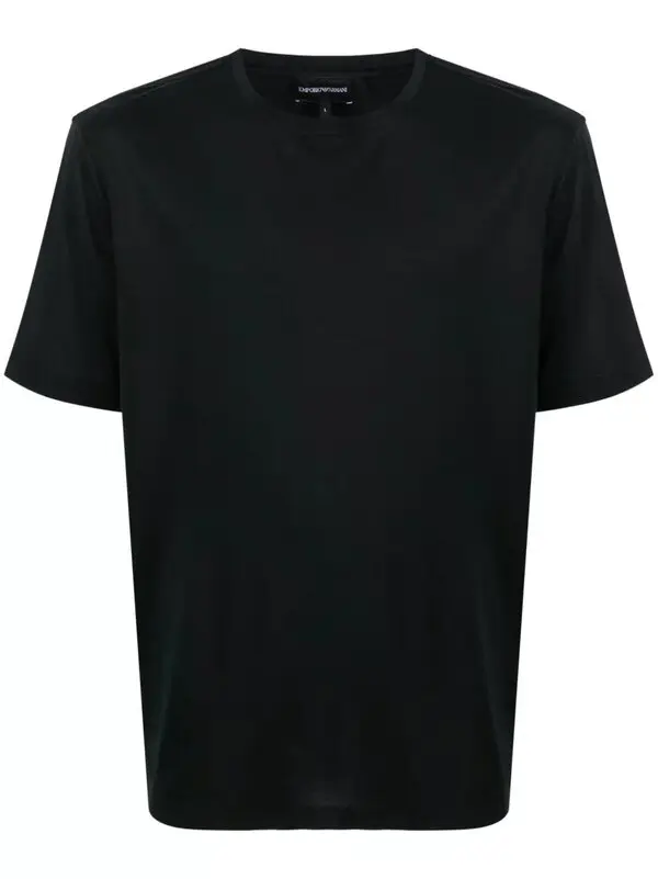 Emporio Armani Logo-embroidered Crew-neck T-shirt