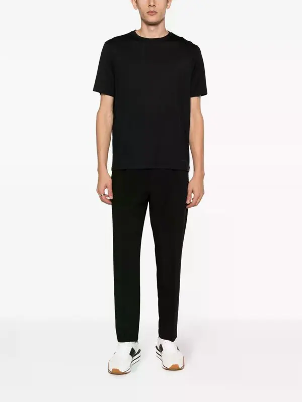 Emporio Armani Logo-embroidered Crew-neck T-shirt