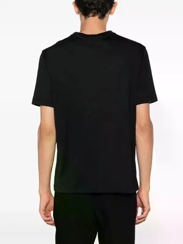 Emporio Armani Logo-embroidered Crew-neck T-shirt