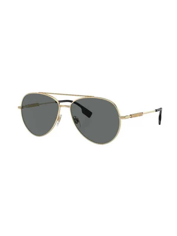 Burberry Logo-plaque Pilot Sunglasses