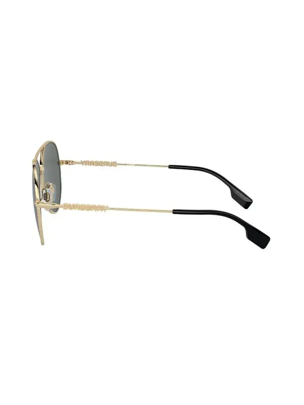 Burberry Logo-plaque Pilot Sunglasses