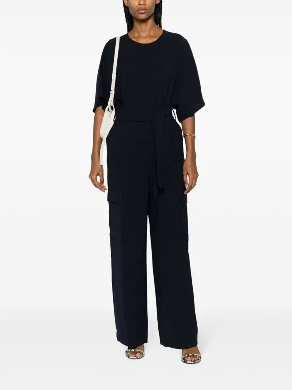 P.a.r.o.s.h Poker Short-sleeve Jumpsuit - Blue