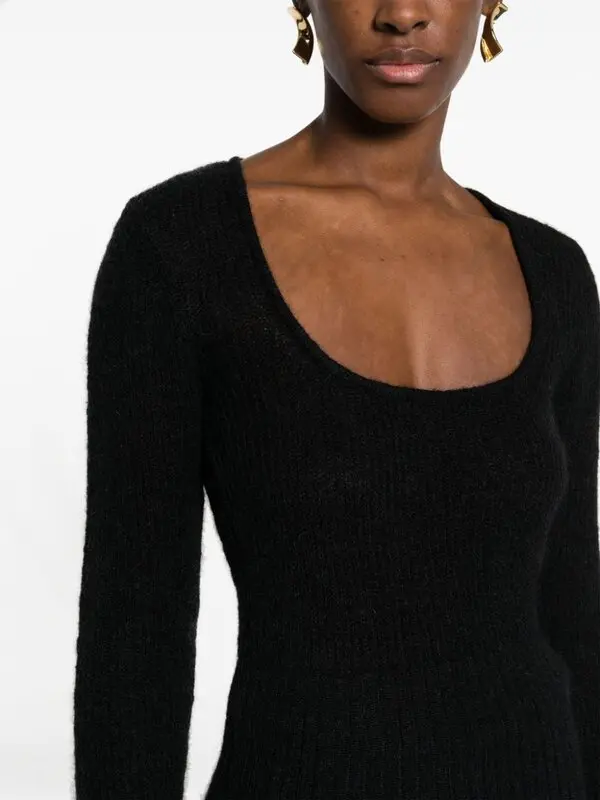 Jacquemus Dao Square-neck Jumper - Black