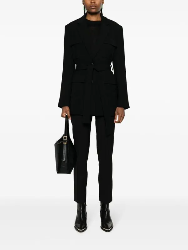 P.a.r.o.s.h Belted Single-breasted Blazer