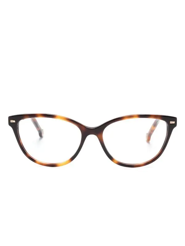 Carolina Herrera Tortoiseshell Cat-eye Eyeglasses - Brown