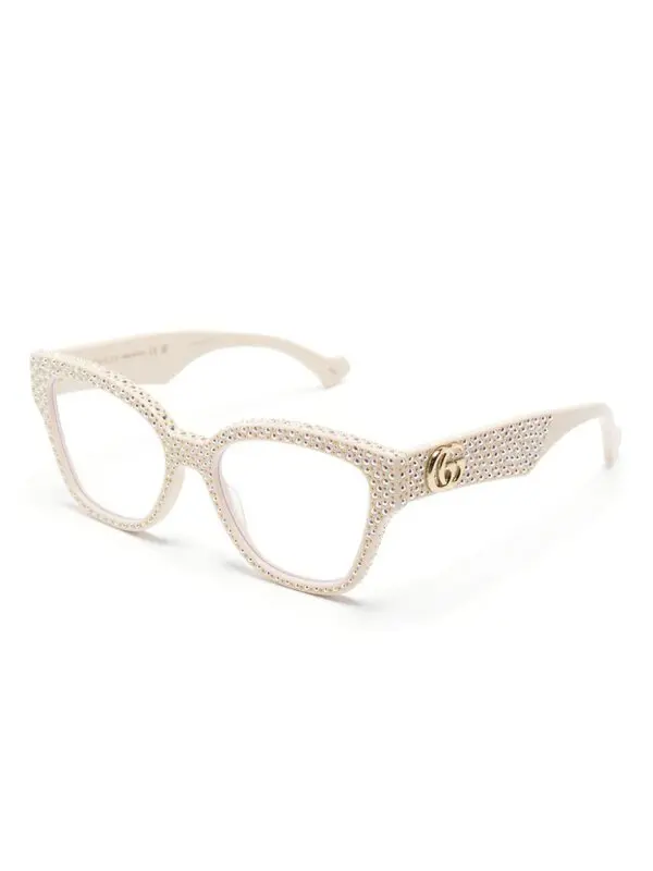 Gucci Crystal-embellished Cat-eye Glasses