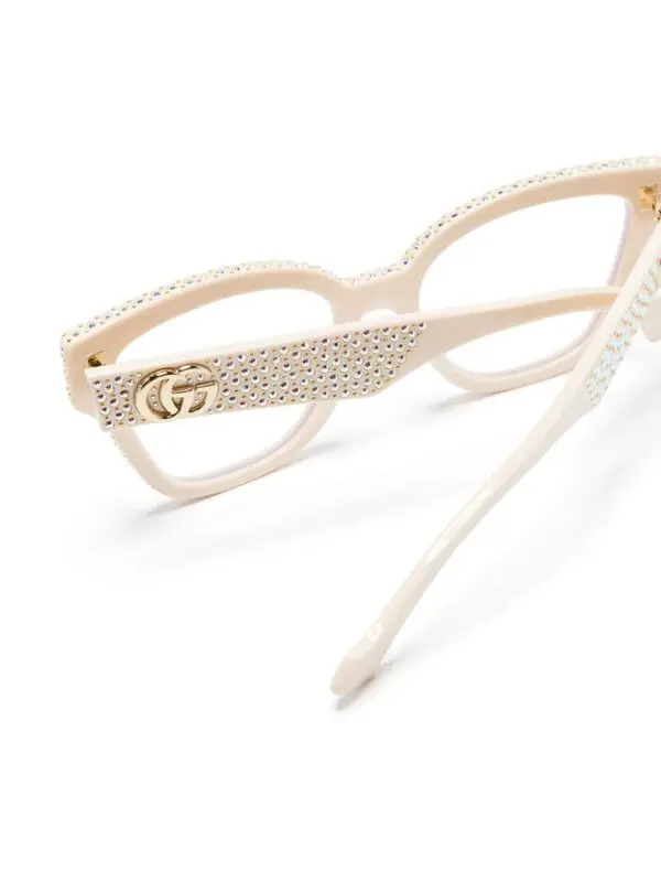 Gucci Crystal-embellished Cat-eye Glasses