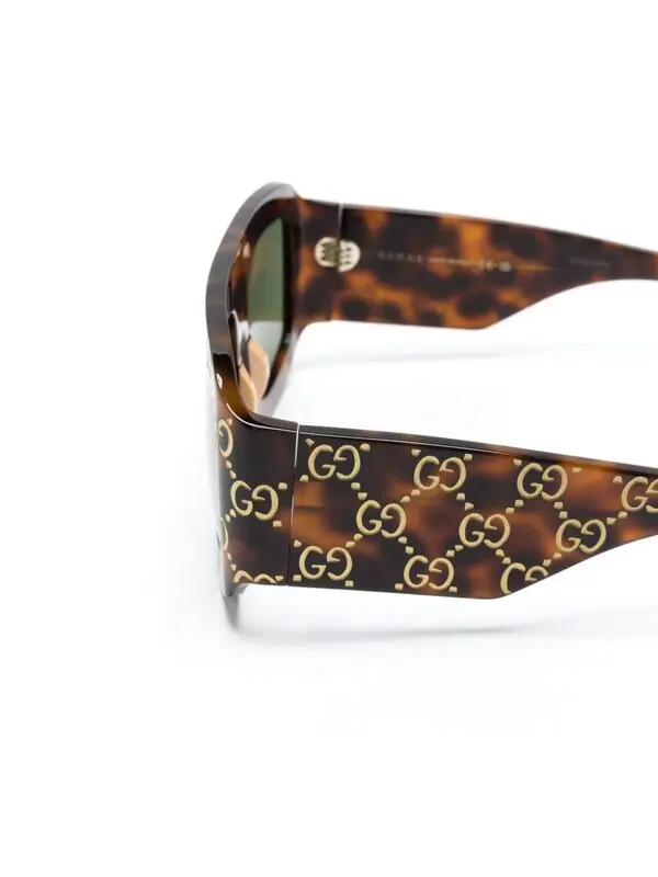Gucci Gg Monogram Sunglasses In Brown - 41% Off | Editorialist