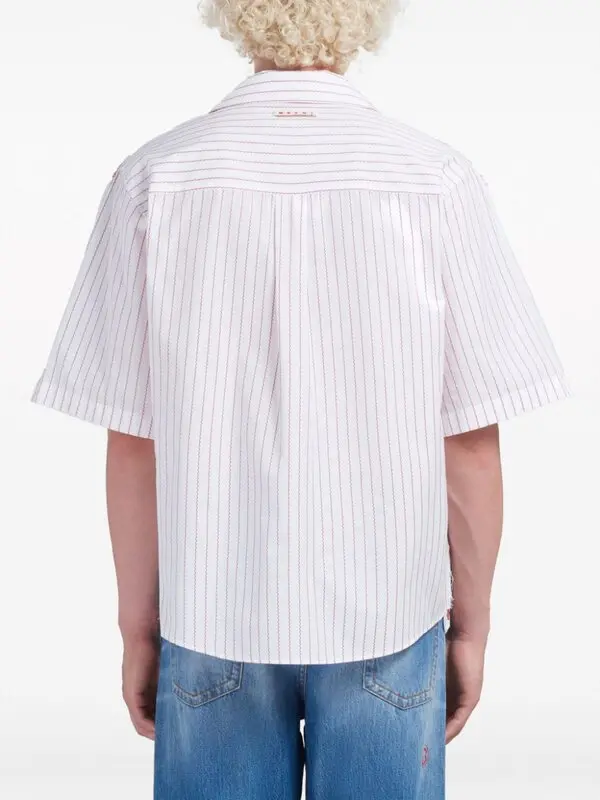 Marni Mix-print Panelled Shirt - White