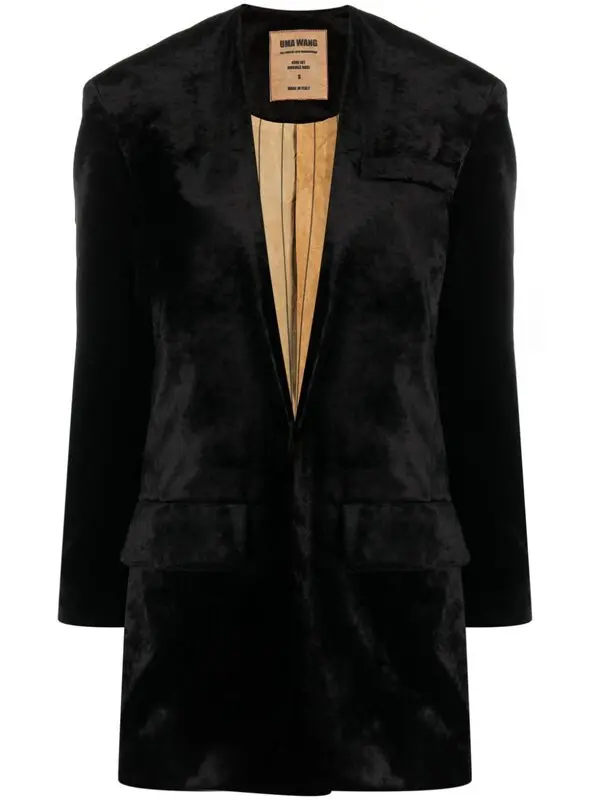 UMA WANG Velvet-effect Coat