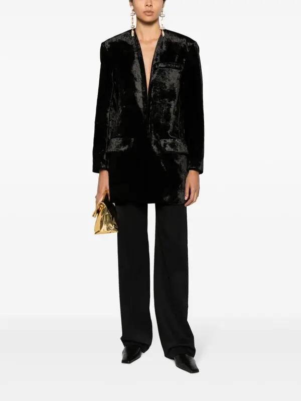 UMA WANG Velvet-effect Coat