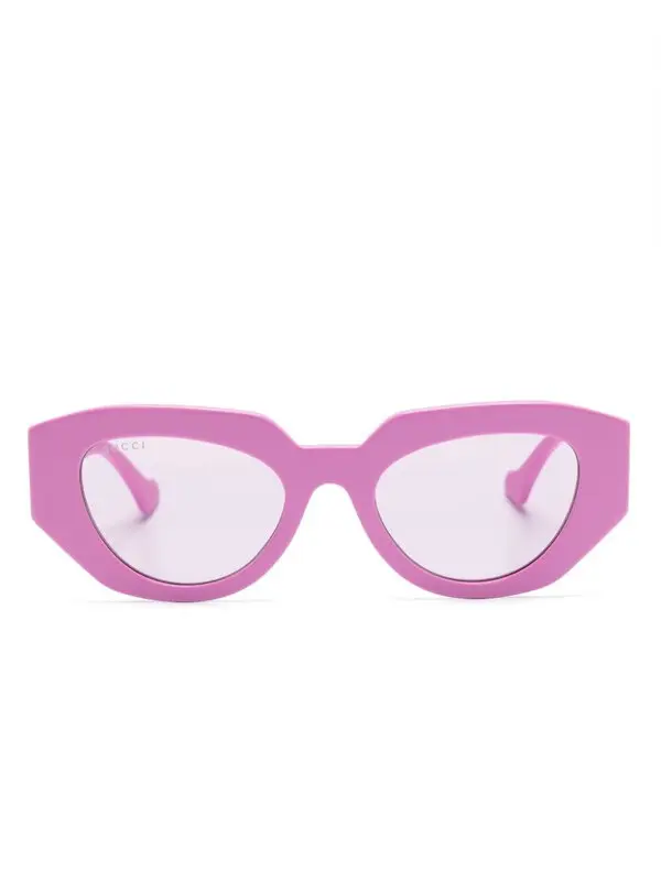 Gucci Geometric-frame Glasses - Pink