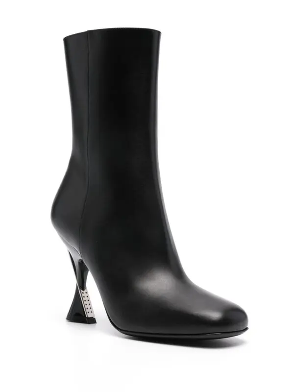 Gucci 95mm Leather Ankle Boots