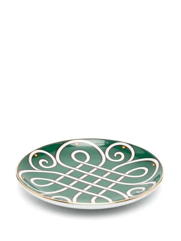 La DoubleJ Graphic-print Porcelain Plate