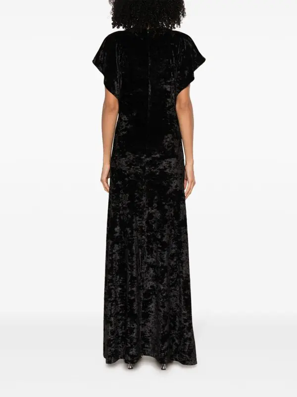 Moschino Cut-out Velvet Maxi Dress