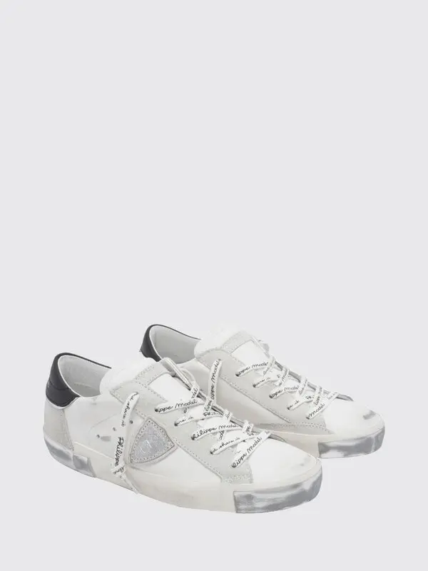 Philippe Model Lace Up Sneakers - Mastic