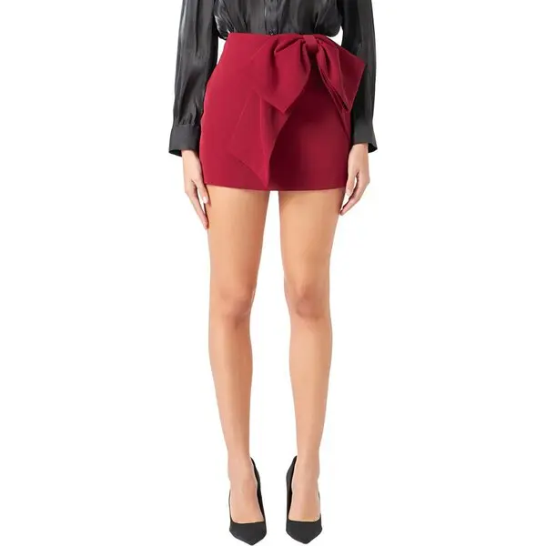 Endless Rose Bow Skort - Ruby