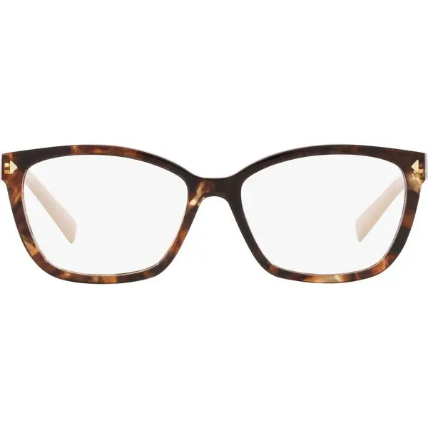 Prada 53mm Rectangle Eyeglasses - Caramel