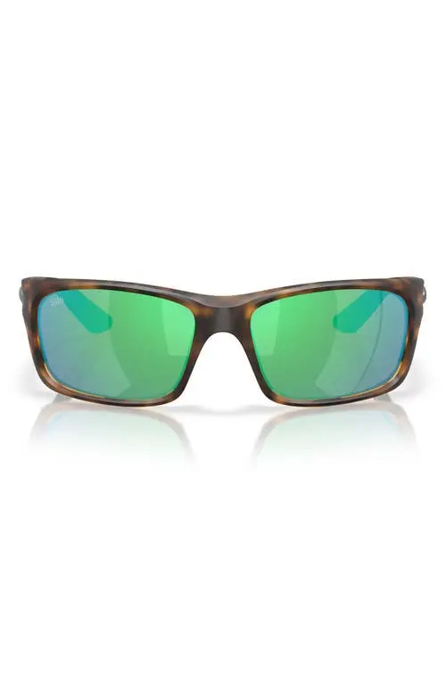 COSTA DEL MAR Jose Pro Rectangle Sunglasses - Matte Tortoise/green 580g