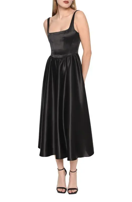 green emerald velvet dress Alice & Olivia