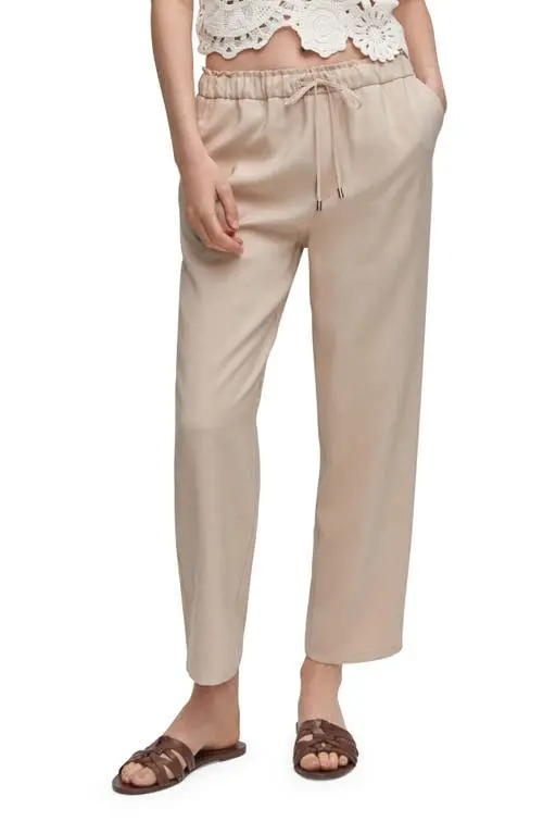 Mango Flowy Straight Leg Pants
