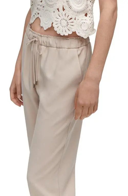 Mango Flowy Straight Leg Pants