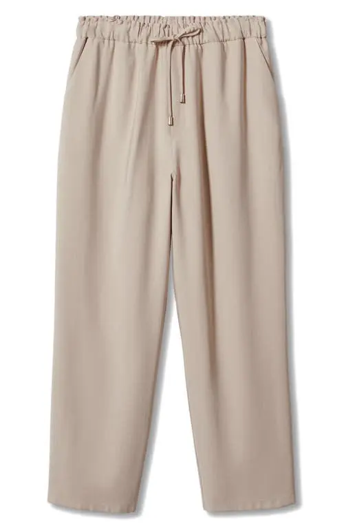 Mango Flowy Straight Leg Pants
