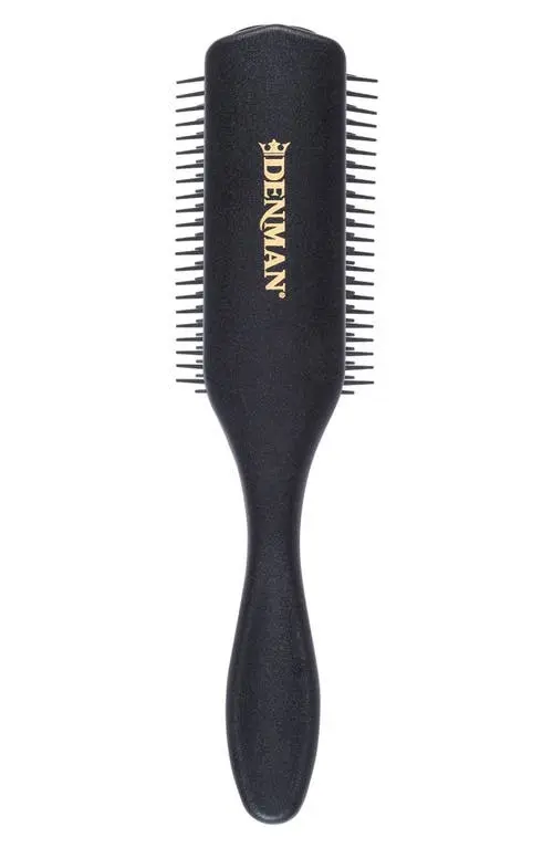 DENMAN D4 Original Curl Definer & Styler 9 Row - Black With Black Pad
