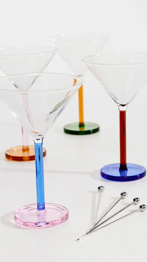 SOPHIE LOU JACOBSEN Piano Cocktail Glass Set