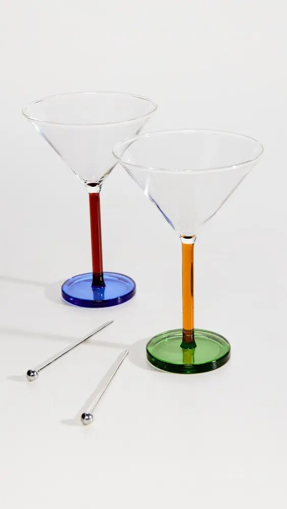SOPHIE LOU JACOBSEN Piano Cocktail Glass Set