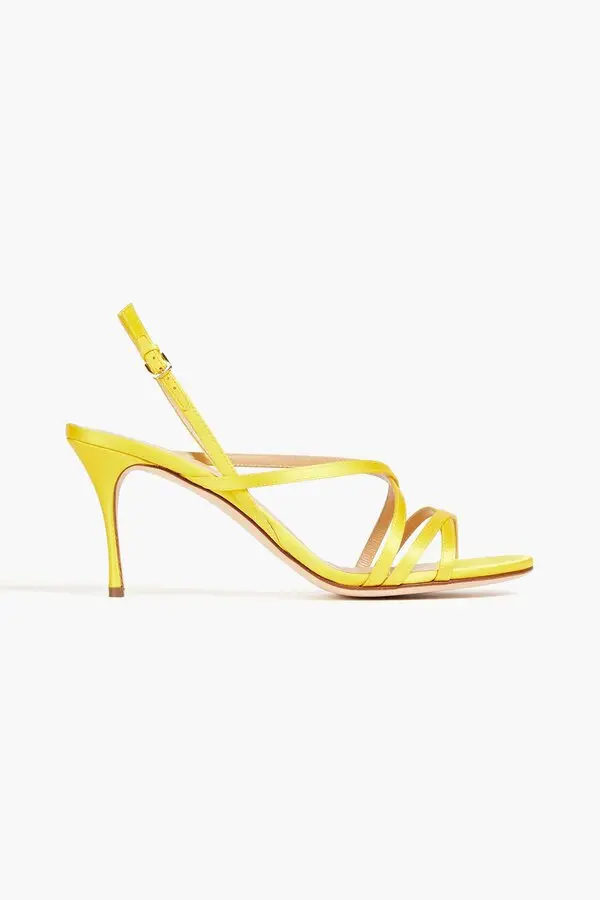 SERGIO ROSSI Bon Ton Slingback Sandals - Yellow