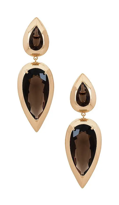 Lili Claspe Imara Quartz Dangle Earrings - Gold