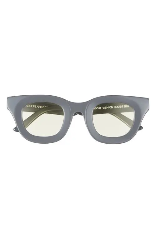 WISDOM Frame 3 43mm Round Frame Sunglasses - Wolf Grey