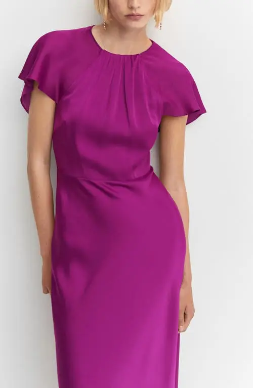 strapless open back dress Mango Ruffle Dress main image 0