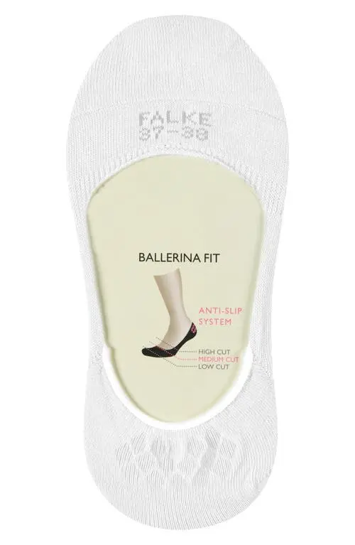 Falke Step Medium Invisible Socks - White