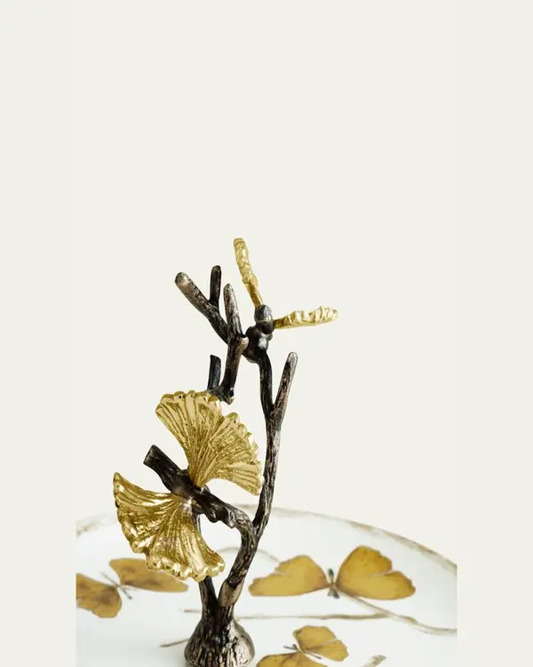 Michael Aram Butterfly Ginkgo 2-tier Porcelain Etagere