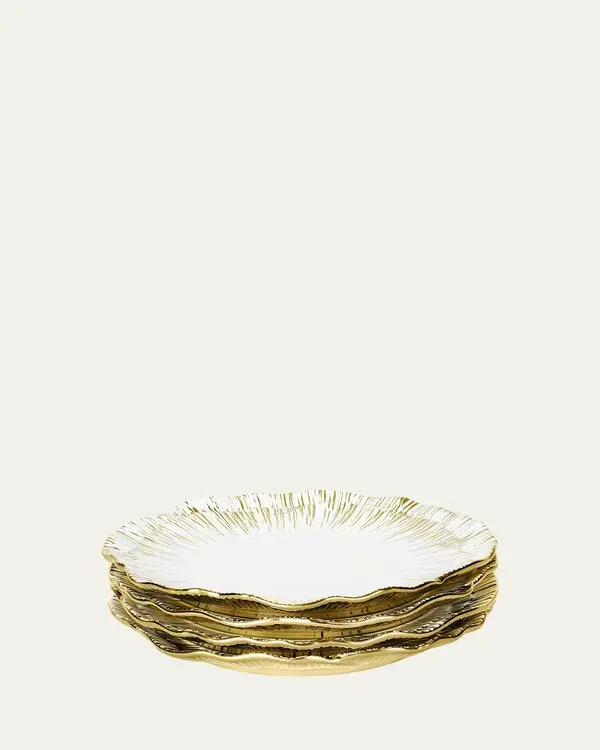 Michael Aram Porcelain Anemone Salad Plates, Set Of 4