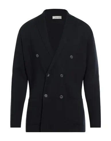 FILIPPO DE LAURENTIIS Dark Merino Wool Cardigan - Blue