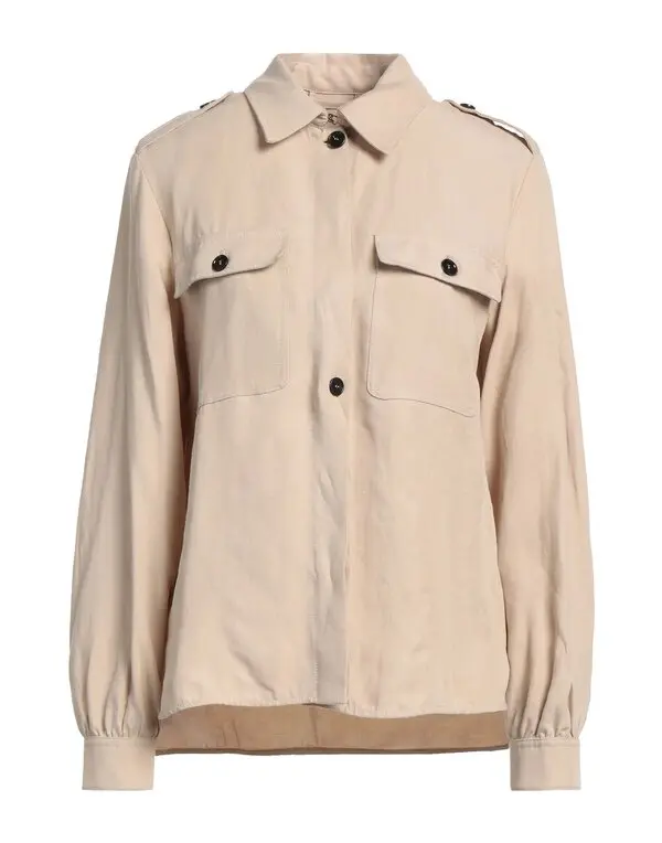 Woolrich Viscose And Linen Shirt - Beige