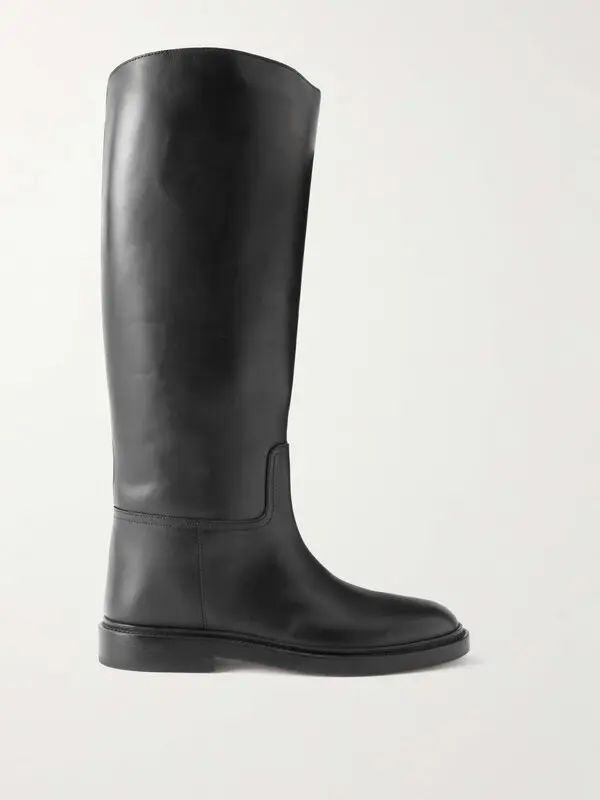 Legres 80 Leather Knee Boots - Black