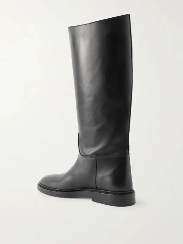 Legres 80 Leather Knee Boots - Black
