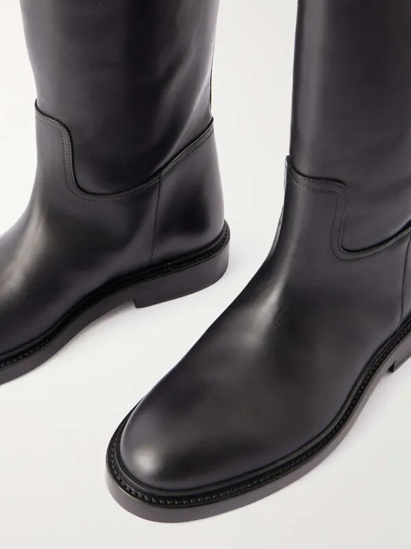 Legres 80 Leather Knee Boots - Black