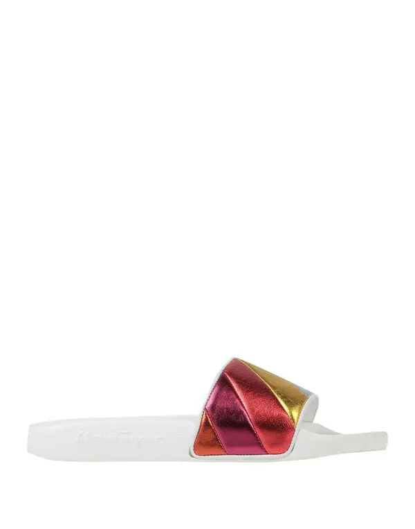 FERRAGAMO Leather Slide Sandals