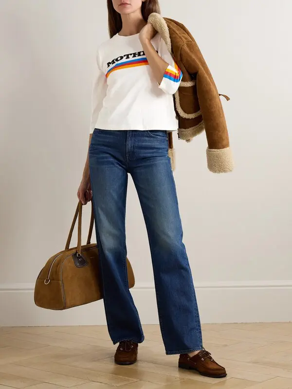 MOTHER The Kick It High-rise Straight-leg Jeans