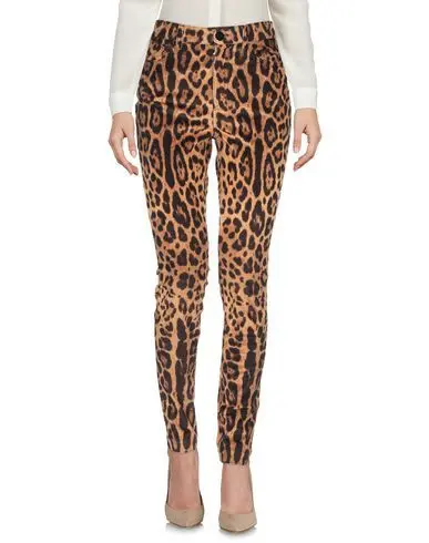 Dolce & Gabbana Cotton-elastane Leopard Print Pants