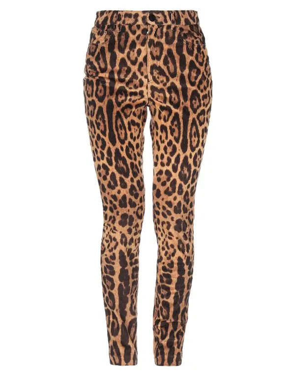 Dolce & Gabbana Cotton-elastane Leopard Print Pants