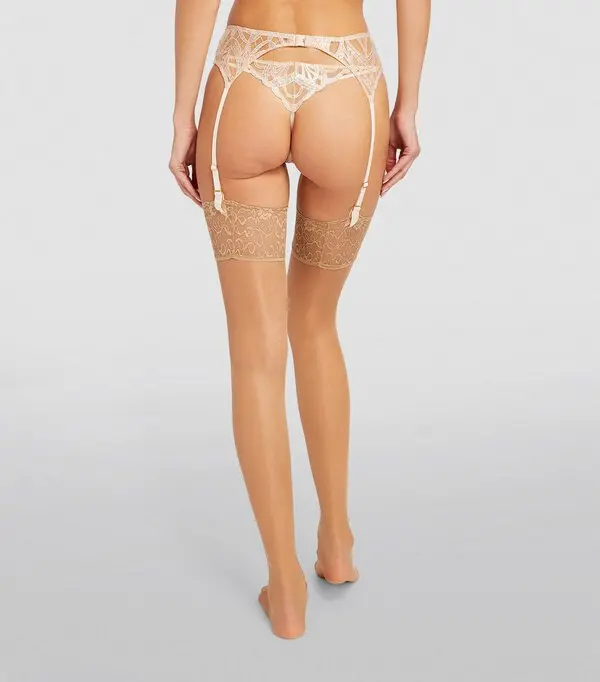 Falke Lace-trim Seidenglatt 15 Stockings - Nude