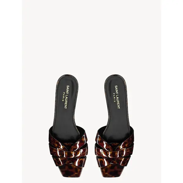 Saint Laurent Tribute Mules - Manto Naturale Patent